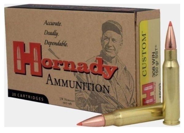 Bala HORNADY CUSTOM – Cal. 308W – 150 Grain SST – Igoa